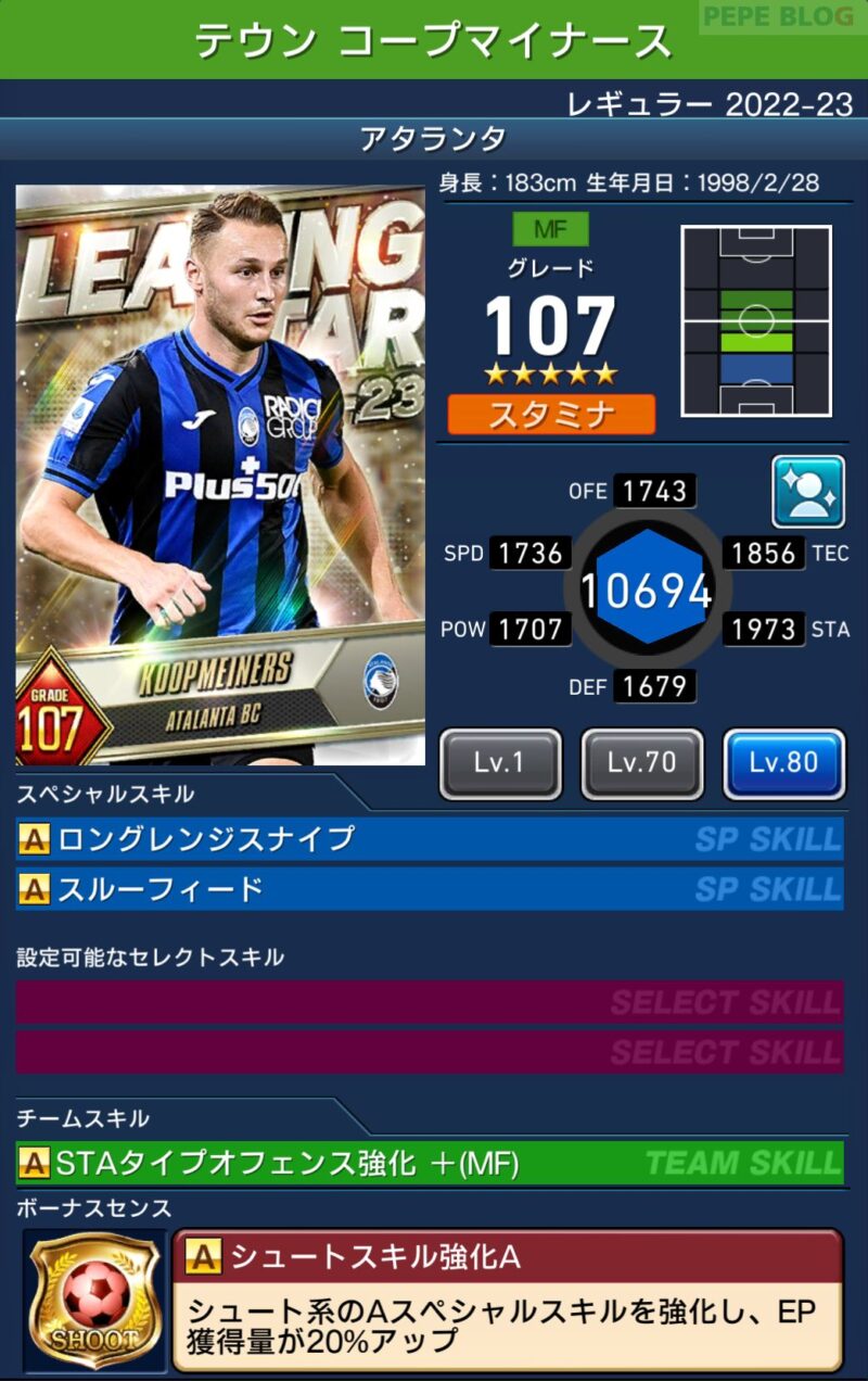 【ウイコレ】レギュラー2022-23 LEADING STAR登場！ - PEPE BLOG