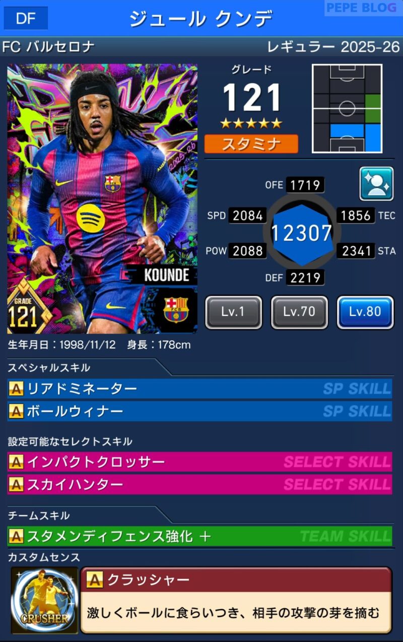 【ウイコレ】レギュラー2025-26 DYNAMOS登場！ - PEPE BLOG